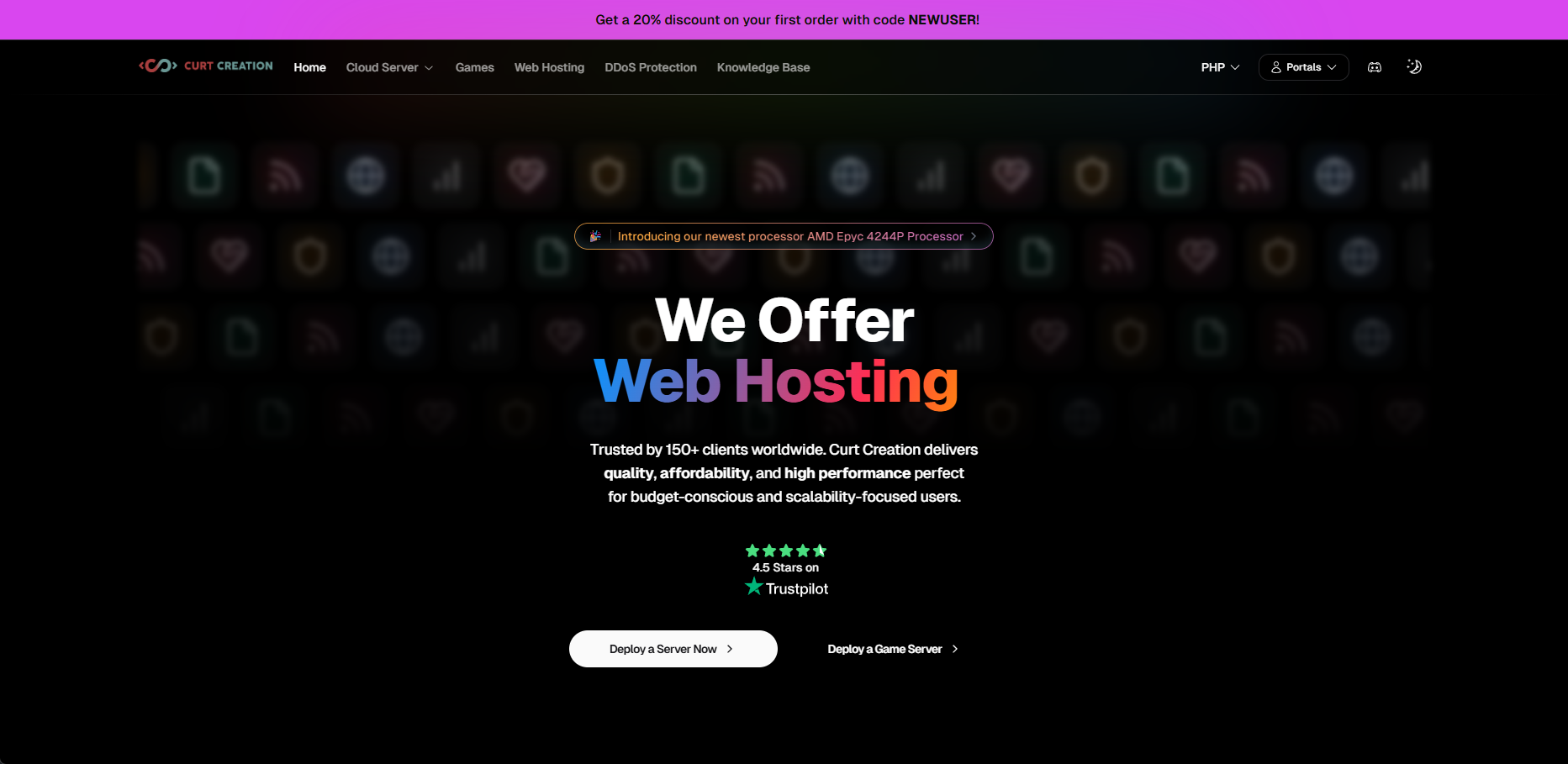 Curt Creation - High Performance Hosting Solutions